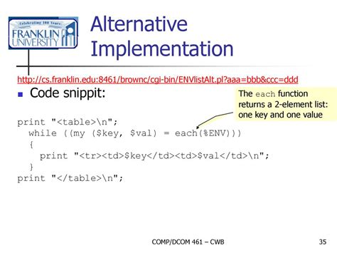 Perl Fundamentals Introduction To Perl As A Server Side Technology