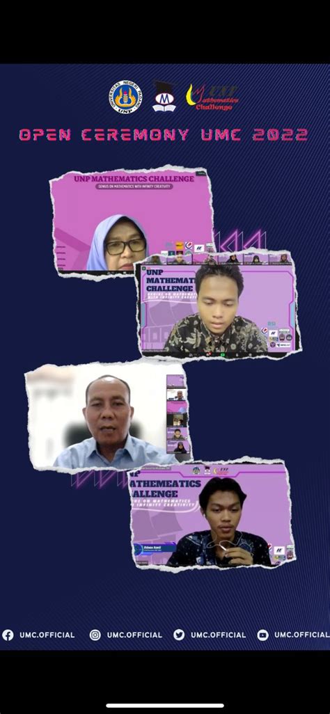 Wakil Rektor Iii Unp Buka Perlombaan Unp Mathematics Challenge Tribun Sumbar