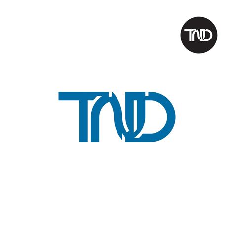 Letter Tnd Monogram Logo Design Unique 35389412 Vector Art At Vecteezy