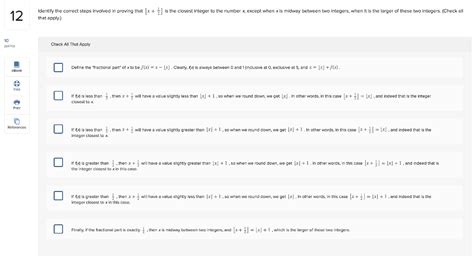 solved is the closest integer to the number x except when x