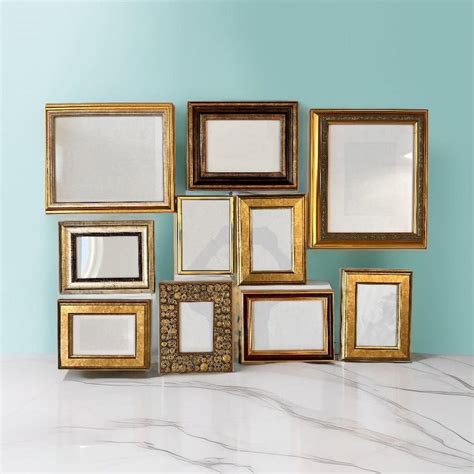 Vintage Style Gallery Wall Frames Gold Frames Set Mixed Frames Assorted Frame Bundle Vintage