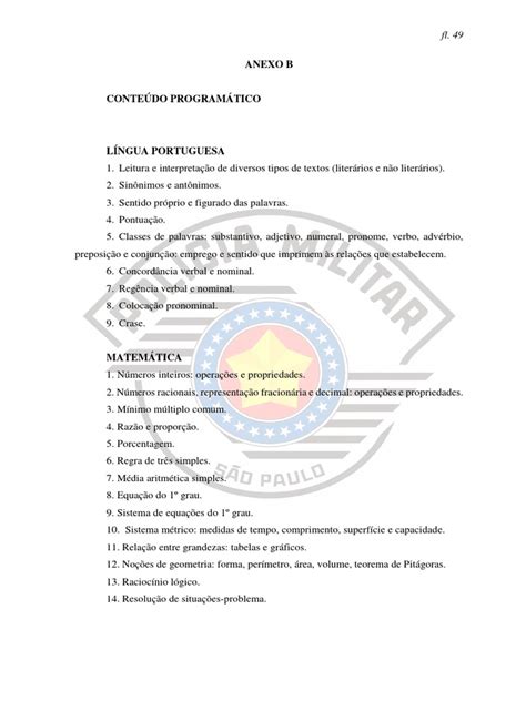 Conteudo Programatico Pdf Pronome Administração Pública