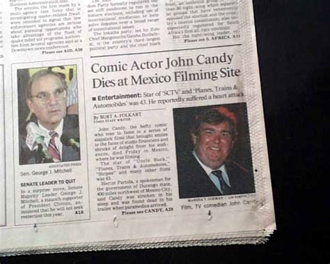 Why Did John Candy Died