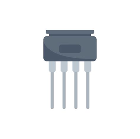 Premium Vector Resistance Icon Flat Vector Electric Circuit Electronic Chip Isolated