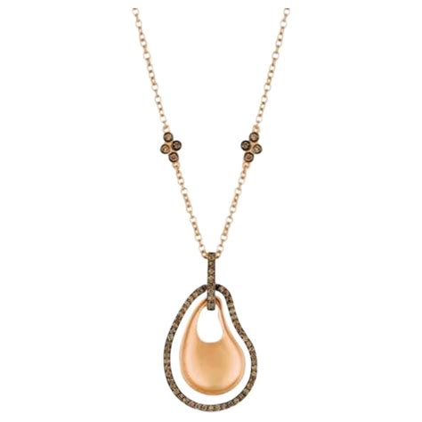 Le Vian Chocolatier Necklace Featuring Chocolate Diamonds Set In 14k