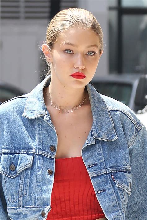 Gigi Hadid Denim Street Style Celeblr