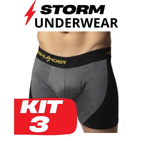 Kit 3 Cueca Box Boxer Bojo Shopee Brasil