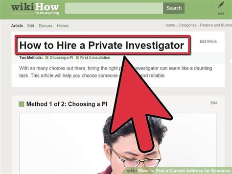 Ways To Find A Current Address For Someone WikiHow