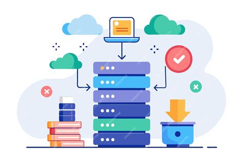 An Illustration Depicting Secure Data Transfer Between A Cloud And A Server The Illustration An Illustration Depicting Secure Data Transfer Between A Cloud And A Server The Illustration