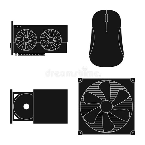 Isolated Object Of Internet And Electronics Symbol Set Of Internet And