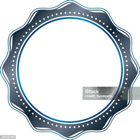 럭셔리 라운드 올라가며 줄무늬와 곡선으로 만든 클래식 전 령 빈 원형 모양 복사 공간 빈 프레임 레트로 스타일 레이블 장식 인감입니다 원형에 대한 스톡 벡터 아트 및 기타