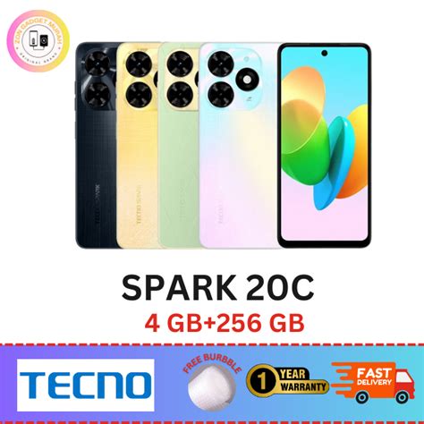 Tecno Spark 20c Smartphone 6 6 Ips Lcd Dispaly Dual Rear Camera 50mp 5000 Mah Battery