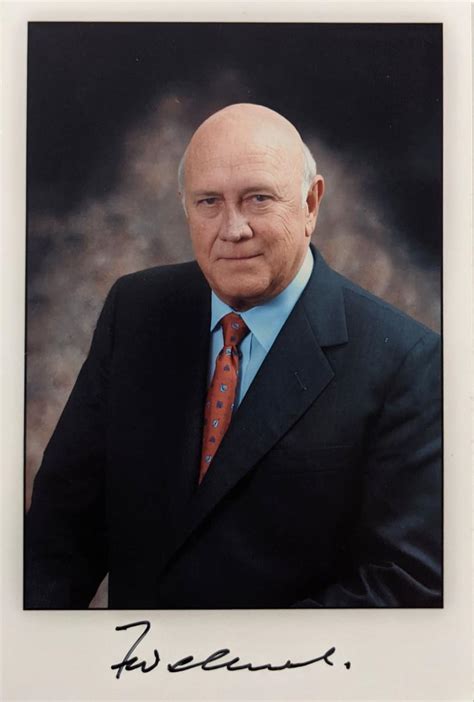 Fw De Klerk Signed Photo