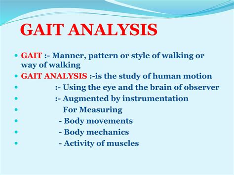 P Pt Final Sagittal Plane Analysis Of Gait Ppt