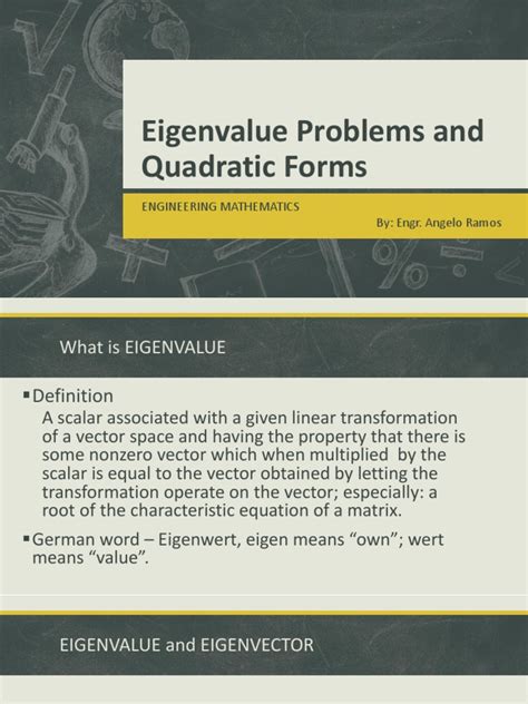 eigenvalue problems solved pdf eigenvalues and eigenvectors