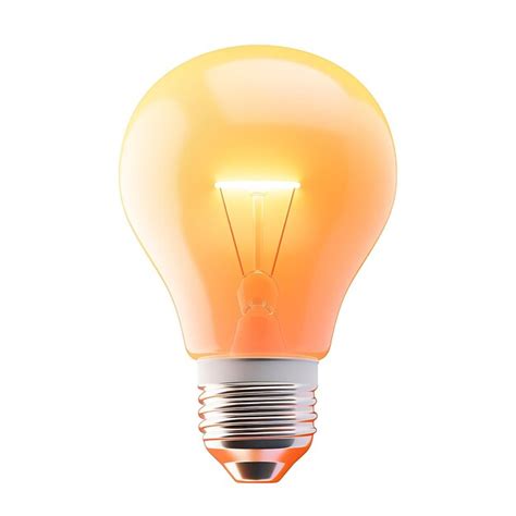 B2 Lightbulb 3d Icon With Filament And A Glow Lightbulb Is Whit Model Object On Clean Background