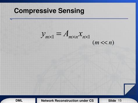 Ppt Network Reconstruction Under Compressive Sensing Powerpoint Presentation Id