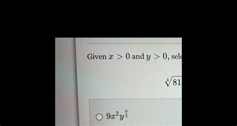 Answered Given X 0 And Y 0 Sele 9x Y 81 Kunduz
