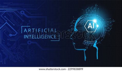 Ai Robot Binary Coding Processing Over Stock Vector Royalty Free 2299838899 Shutterstock