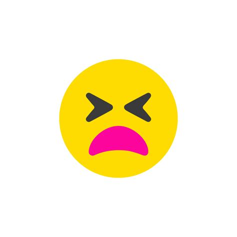 Angry Face Icon 25107261 Png