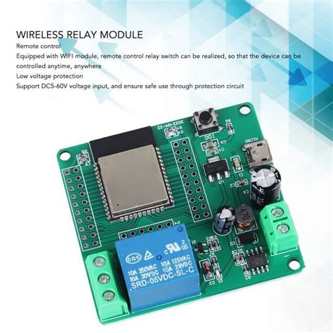 Dex Pour Esp32 Relais Module Module Relais 8 Canaux Avec Wifi Bluetooth Télécommande Dc5 60 V