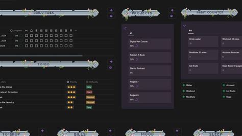 Closer Look At Gamified Pixel Themed Notion Dashboard