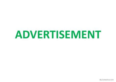17 Advertisements English Esl Powerpoints
