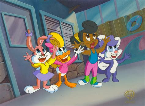 Tiny Toons Original Production Cel Babs Bunny Shirley The Loon And