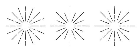 손으로 그린 광선 태양 버스트의 벡터 세트 빈티지 스타일 요소 둥근 프레임 흰색 배경에 고립 개체 그룹에 대한 스톡 벡터 아트 및 기타 이미지 Istock