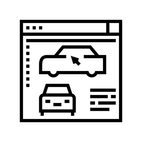 Car Modeling Program Line Icon Vector Illustration 10171945 Vector Art At Vecteezy
