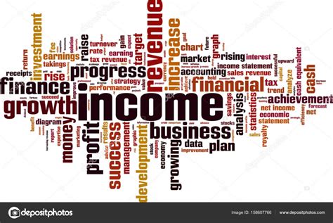 Income Word Cloud Stock Vector By ©boris15 158607766