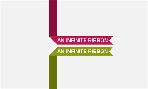 An Infinite Ribbon Shape For Your Title