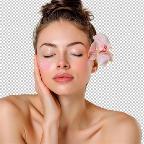 Premium Psd Portrait Beautiful Woman And Spa Treatment