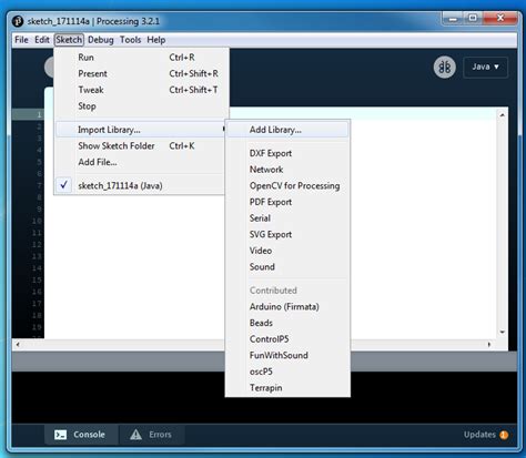 Processing Serial Library Arduino Builderslopa