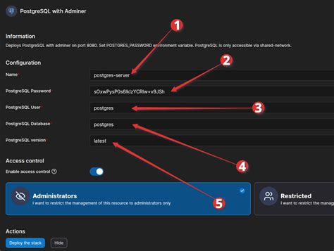 Installing Postgresql Database Server Via Portainer Template Unihost Faq