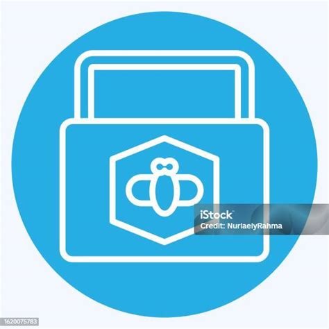 아이콘 밀랍 양봉장 기호와 관련이 있습니다 파란 눈 스타일 심플한 디자인 편집 가능 간단한 그림 곤충에 대한 스톡 벡터 아트 및 기타 이미지 Istock