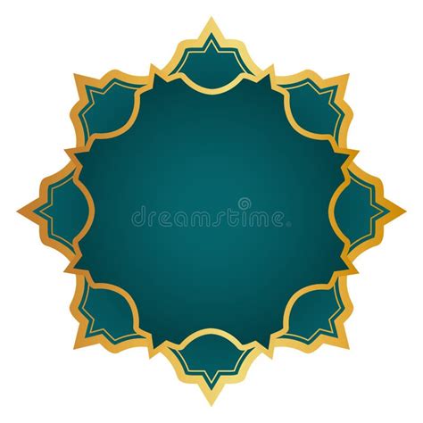 Golden Islamic Frame Stock Vector Illustration Of Cover 332691380