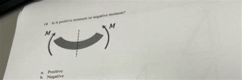 Solved Al Nositive Momern Or Megative Momenta ﻿positiveb