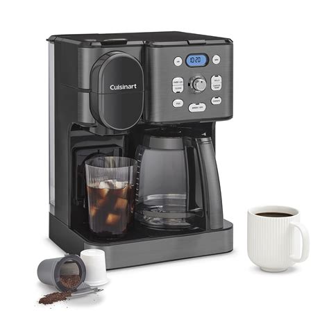 Cuisinart Center Combo Brewer Coffee Maker Black Stainless Black
