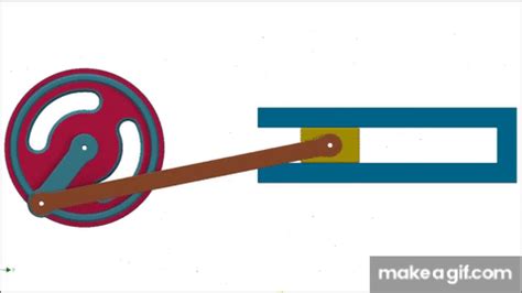 How Slider Crank Mechanism Works On Make A GIF
