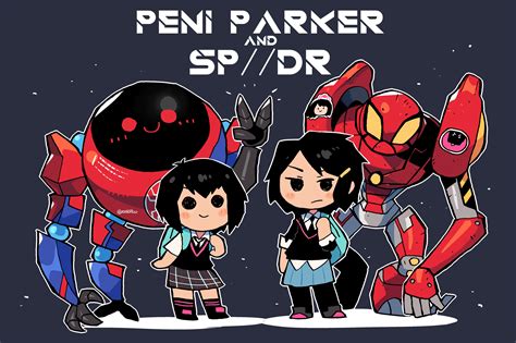 Peni Parker And Sp Dr Marvel And More Drawn By Rariatto Ganguri Danbooru