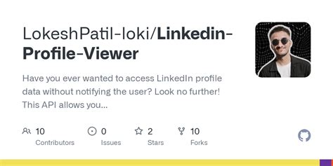 Github Lokeshpatil Lokilinkedin Profile Viewer Have You Ever Wanted
