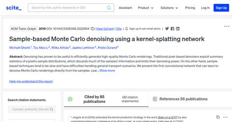 Sample Based Monte Carlo Denoising Using A Kernel Splatting Network