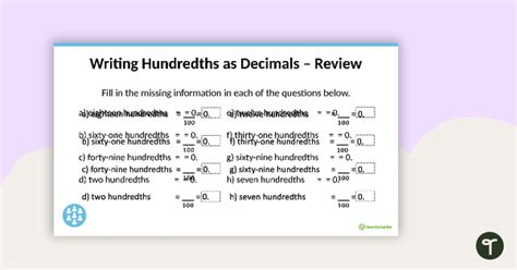 Introducing Decimal Numbers PowerPoint Teach Starter