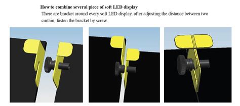 How To Extend For A Large Curtain Screen With Small LED Screen Panels By Height And Width