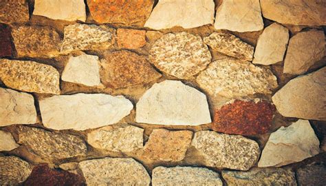 Brick Stone Wall Stack Of Medieval Natural Stone Texture Background Or Rock Strata Boundary The