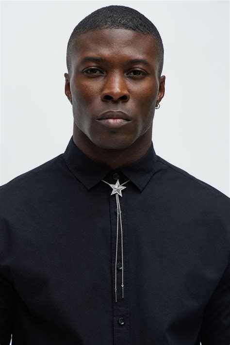 Dallas Bolo Tie Silver Fashion Nova