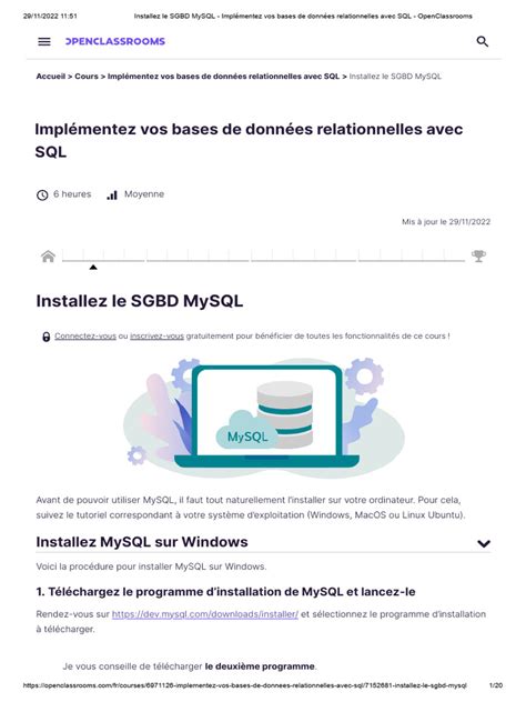 Installez Le Sgbd Mysql Implémentez Vos Bases De Données
