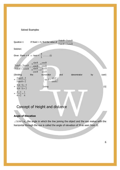 Trigonometry Ratio Table Functions Angle Table Physics Wallah