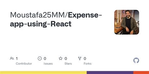 GitHub Moustafa MM Expense App Using React